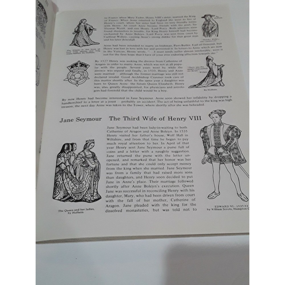 Vintage King Henry Viii & His Wives Paper Dolls Color… - Gem